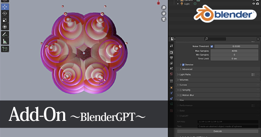 BlenderGPT | ChatGPT ツール - AddOn, All, Blender - 3DDDA