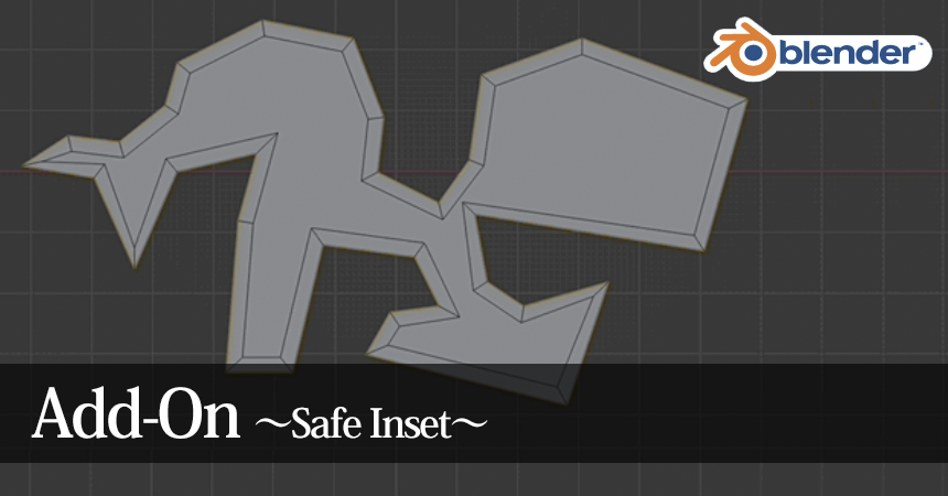 Safe Inset | Face の Insetツール【無料】 - AddOn, All, Blender - 3DDDA